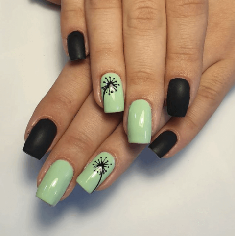50 Gorgeous Dandelion Nail Designs