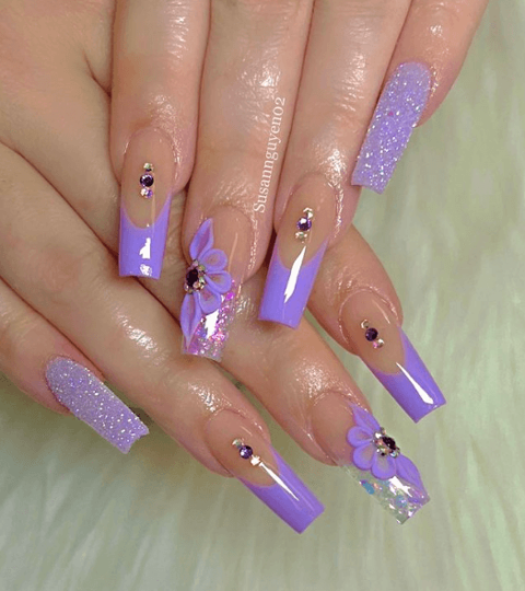 100 Lavender Nail Designs to Inspire You