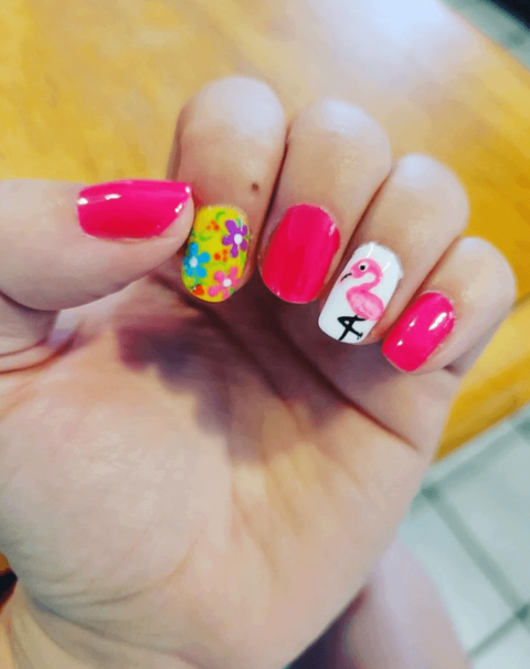 50 Flamingo Nail Ideas to Rock Your Mani