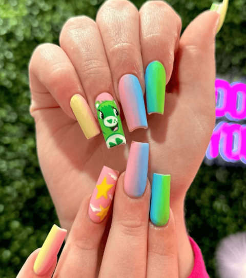 55 Care Bear Nails Ideas