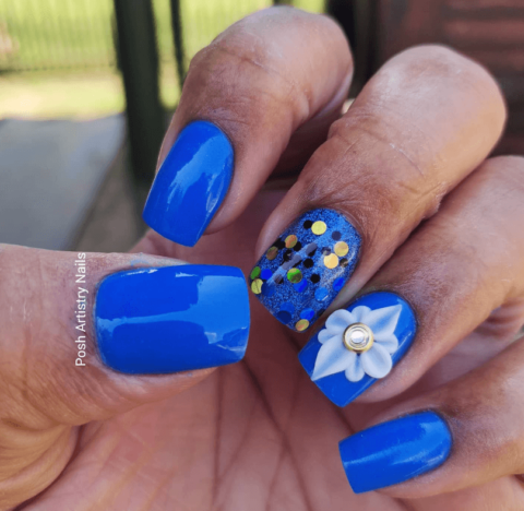 90 Royal Blue Nail Ideas for a Bold and Sophisticated Look