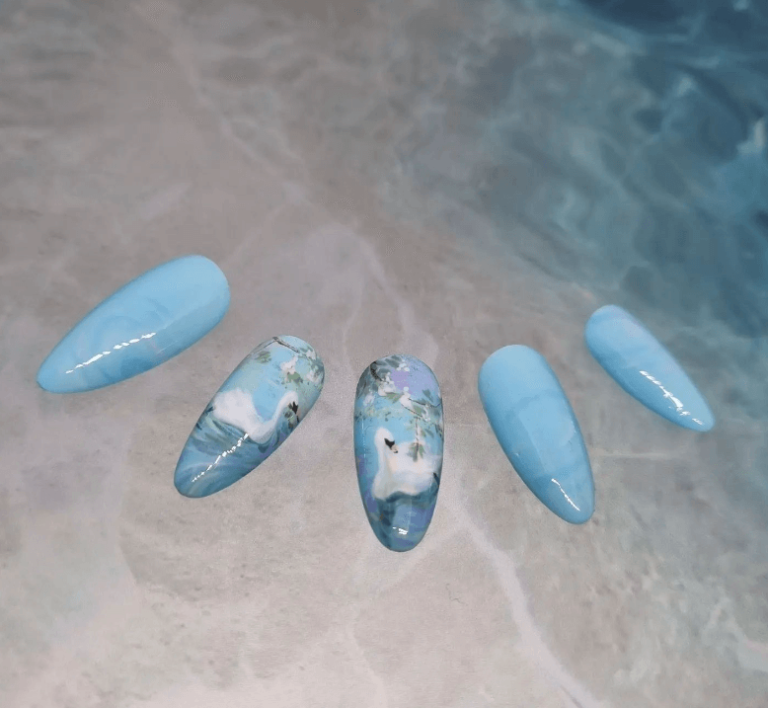 35 Elegant Swan Nail Ideas for a Sophisticated Look