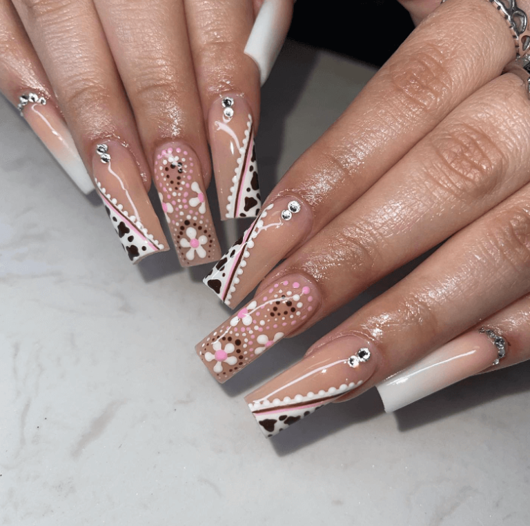 45 Rodeo Western Acrylic Nails Ideas - Bold Designs and Lots of Bling