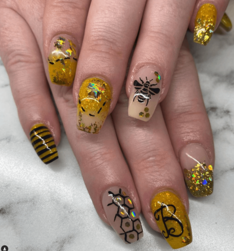 60 Bee Design Nail Ideas to Inspire Your Next Manicure