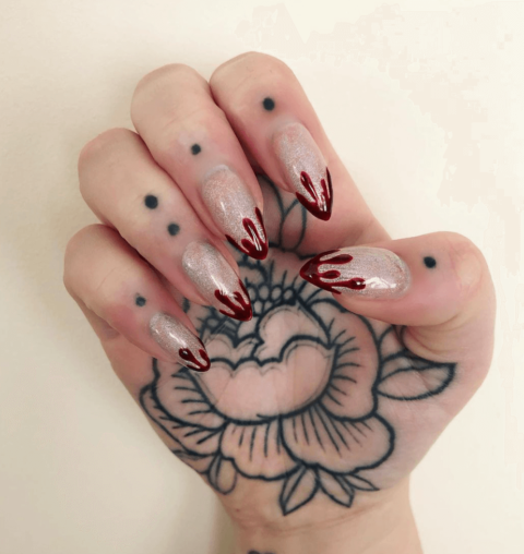 30 Blood Splatter Nails Ideas Perfect for Halloween