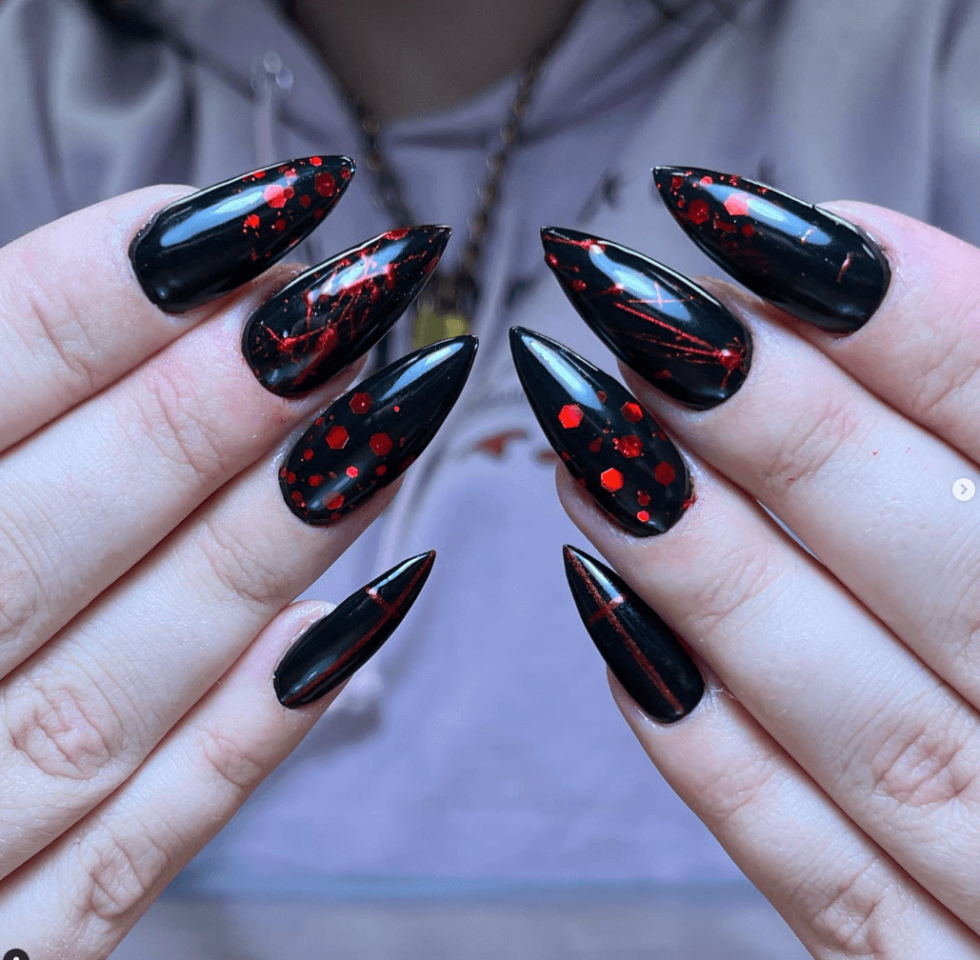 30 Blood Splatter Nails Ideas Perfect for Halloween