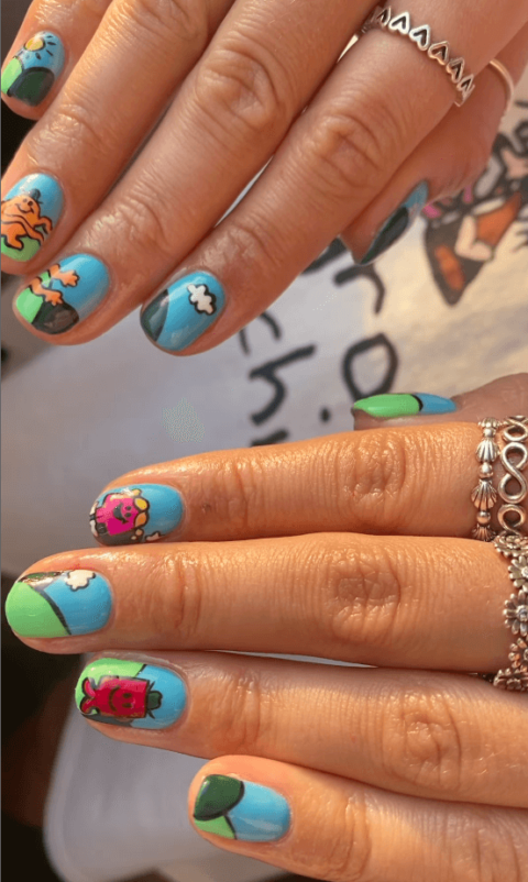 20 Mr Men Nails Ideas