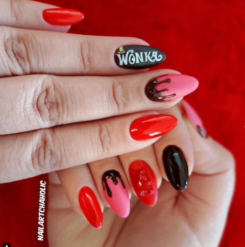45 Willy Wonka Nails Ideas