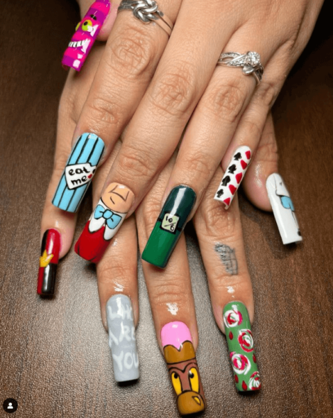 55 Alice in Wonderland Nails Ideas