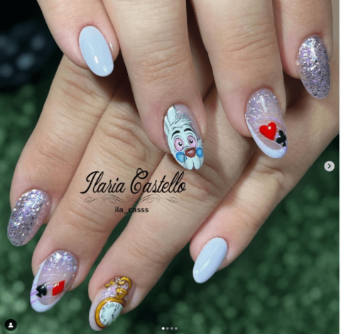55 Alice in Wonderland Nails Ideas