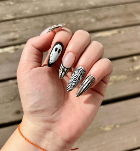 58 Beetlejuice Nails Designs