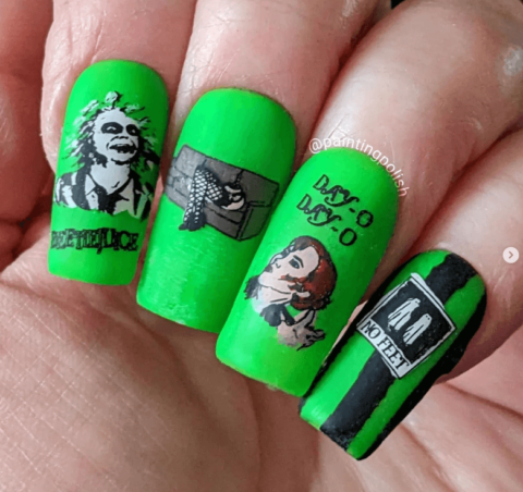 58 Beetlejuice Nails Designs