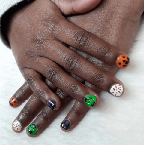 35 Halloween Nails for Kids Design Ideas