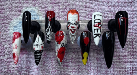 30 It and Pennywise Nails Ideas