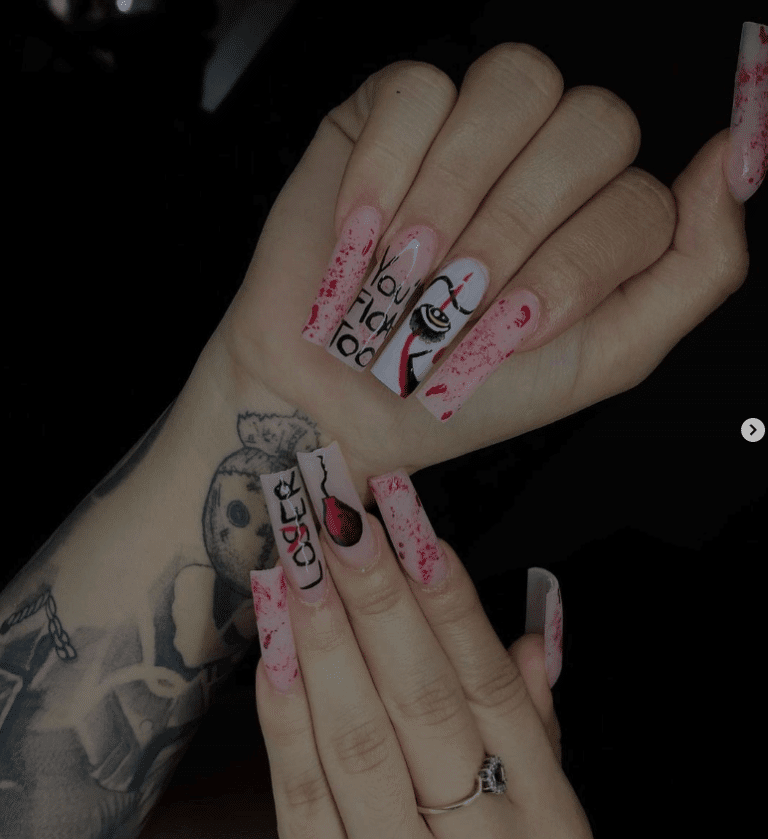 30 It and Pennywise Nails Ideas