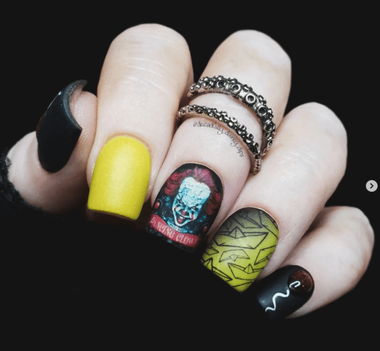30 It and Pennywise Nails Ideas