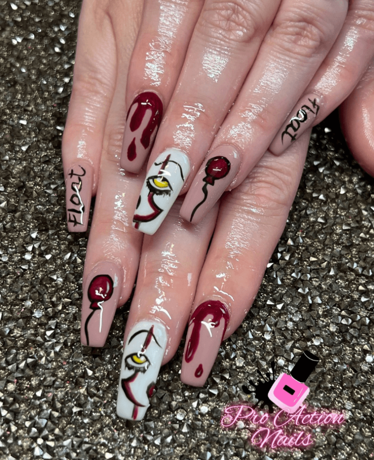 30 It and Pennywise Nails Ideas