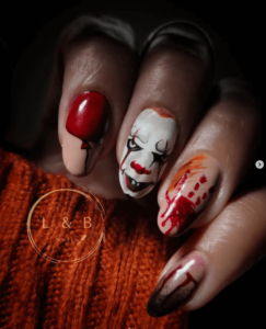 30 It and Pennywise Nails Ideas