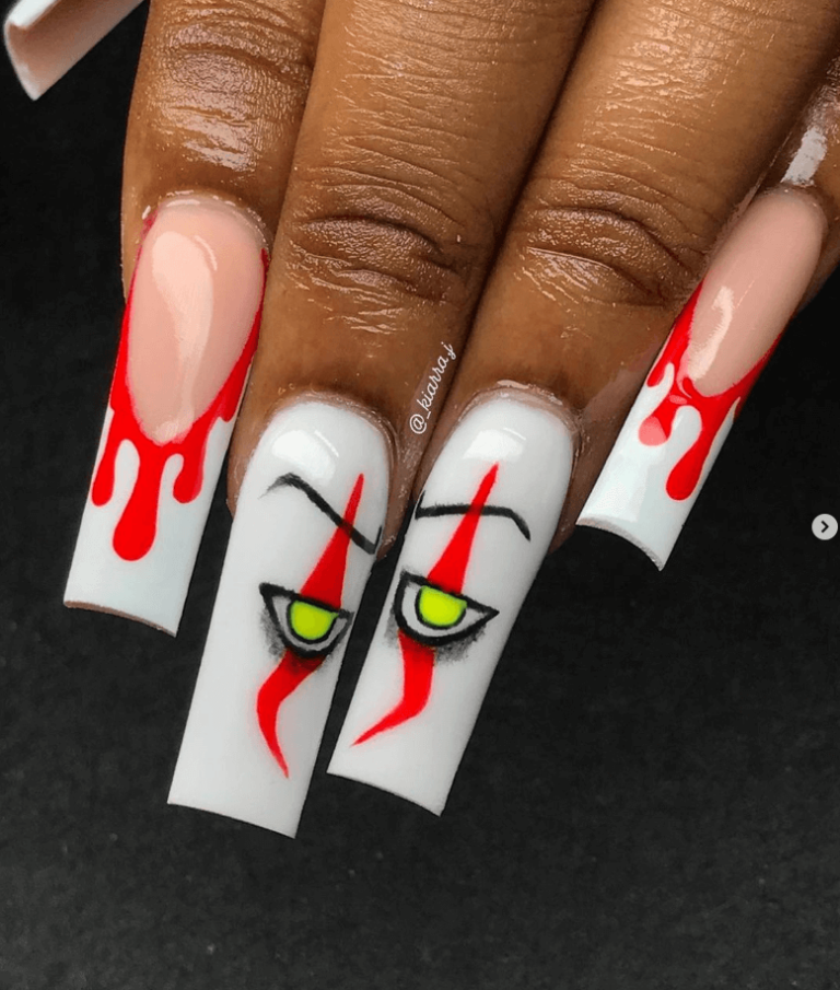 30 It and Pennywise Nails Ideas