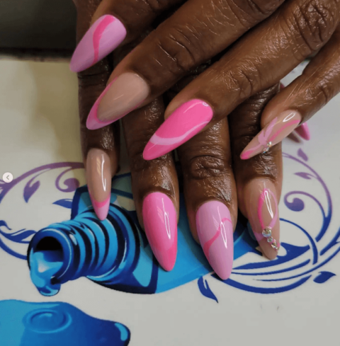 40+ Unique Breast Cancer Awareness Nail Designs