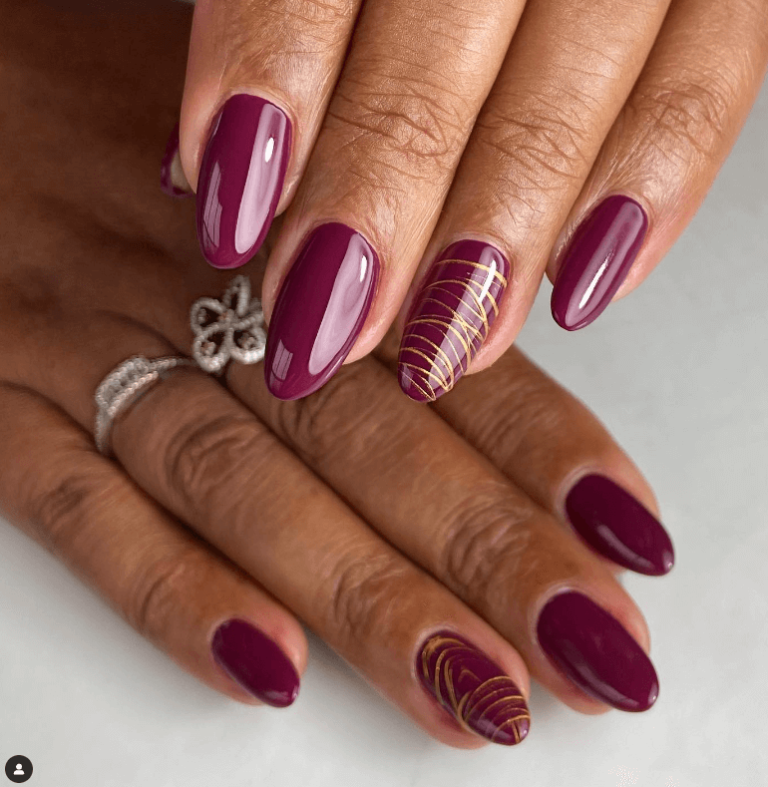 35+ Stunning Plum Nails Design Ideas