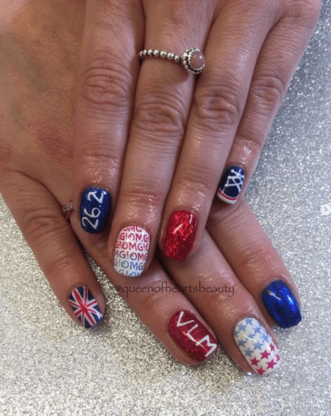 Ready, Steady Go! - 30 Marathon Themed Nail Designs