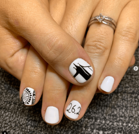 Ready, Steady Go! - 30 Marathon Themed Nail Designs