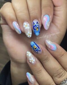 30 Bluey Nail Designs to Paw-sitively Elevate Your Style