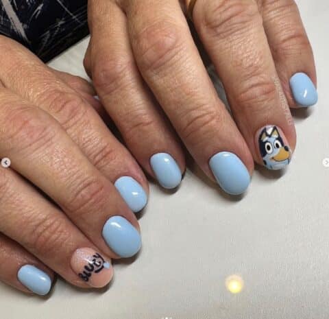 30 Bluey Nail Designs to Paw-sitively Elevate Your Style
