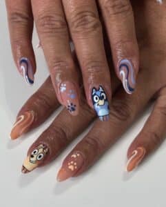 30 Bluey Nail Designs to Paw-sitively Elevate Your Style