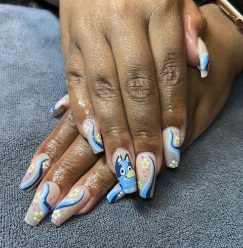 30 Bluey Nail Designs to Paw-sitively Elevate Your Style