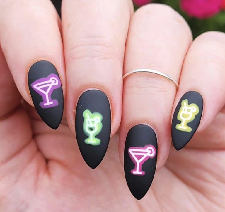 Cheers to Style: 45+ Cocktail-Themed Nail Designs to Shake Up Your Look!