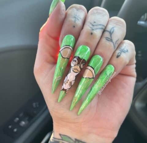 Unleash Your Inner Monster with These 40 Gremlin Nail Design Ideas