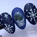 35 Whimsical Snow Globe Nails Design Ideas