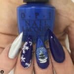 35 Whimsical Snow Globe Nails Design Ideas