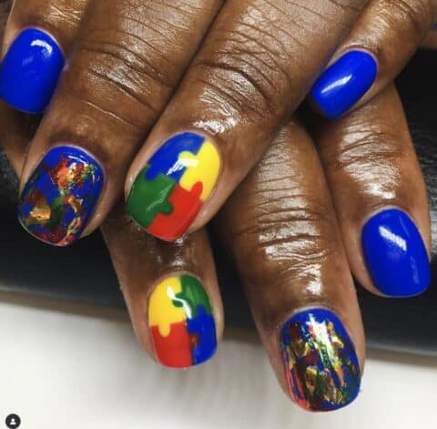 Shine a Light with 60 Inspiring Autism Awareness Nail Designs: Wear ...