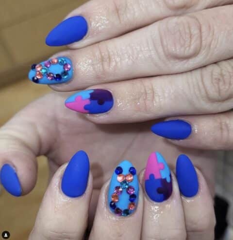 Shine a Light with 60 Inspiring Autism Awareness Nail Designs: Wear ...