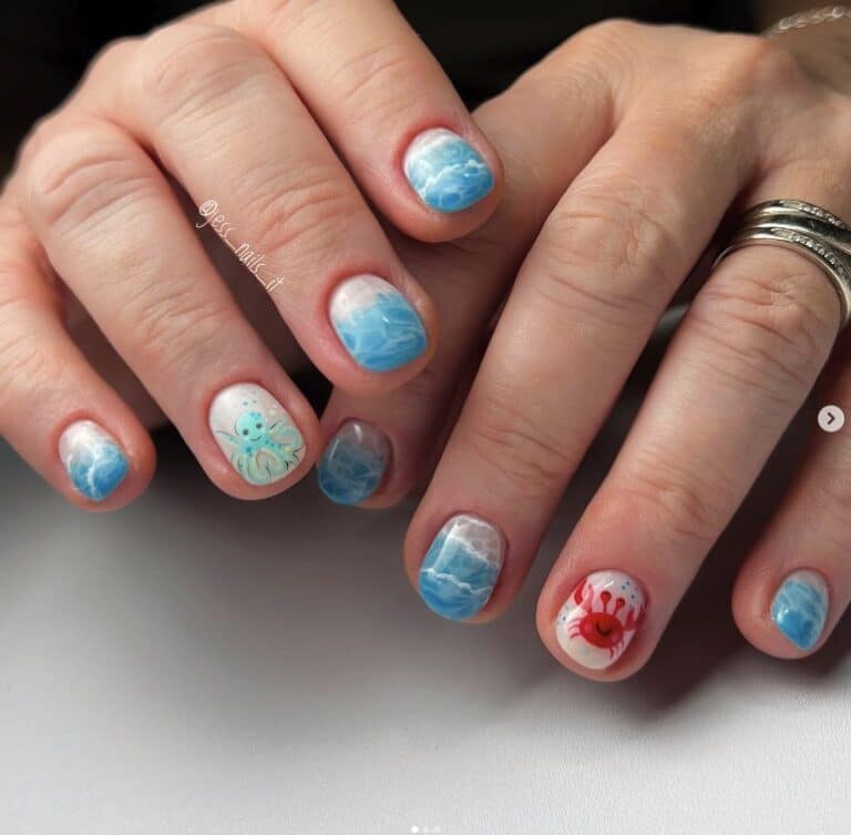 Sail into Style: 50 Cruise-Inspired Nail Designs for Your Next Nautical ...