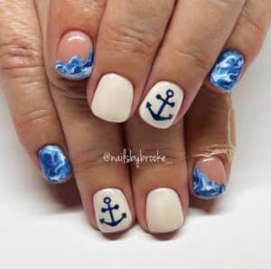 Sail into Style: 50 Cruise-Inspired Nail Designs for Your Next Nautical ...