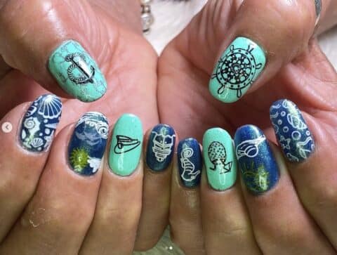 Sail into Style: 50 Cruise-Inspired Nail Designs for Your Next Nautical ...