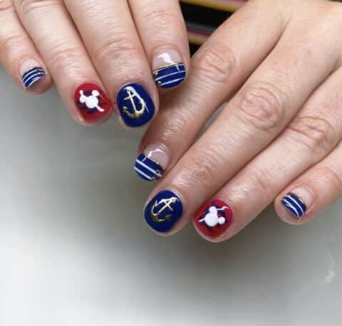 Sail into Style: 50 Cruise-Inspired Nail Designs for Your Next Nautical ...