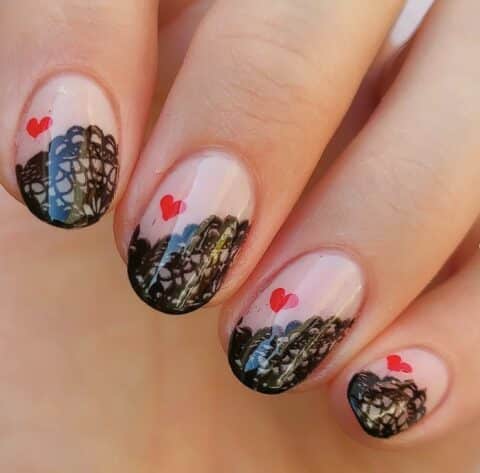 60 Lace Nail Designs for a Classic Mani