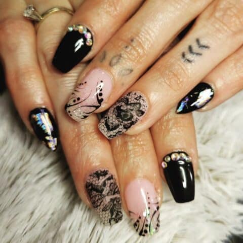 60 Lace Nail Designs for a Classic Mani