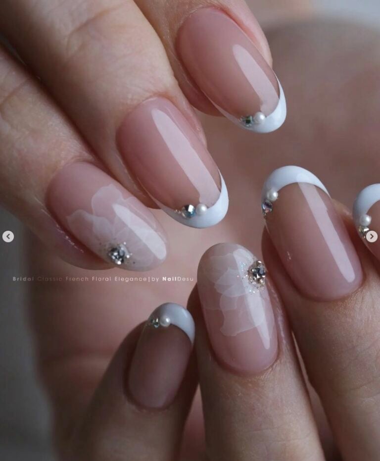 50 Pearl Nail Ideas for a Timeless Bridal Look!