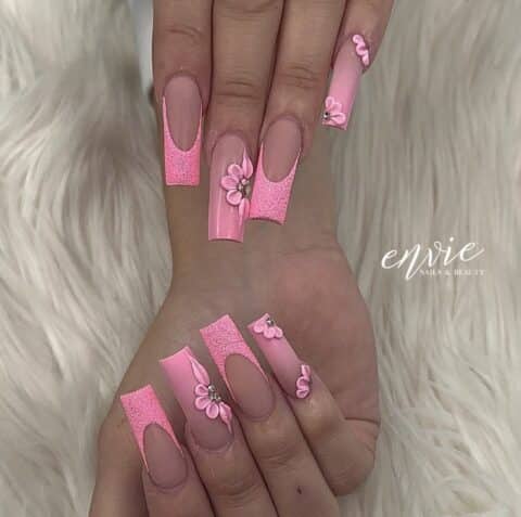 50 Pink French Tip Nail Designs for a Chic and Feminine Look!