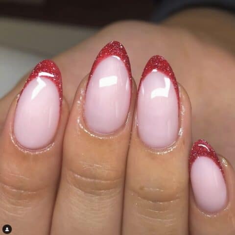 Sparkle and Shine with 50 Ravishing Red Glitter Nail Designs: Elevate ...