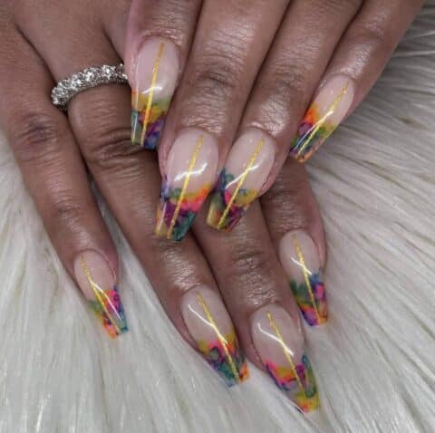 Make a Splash with These 50 Watercolor Nail Ideas