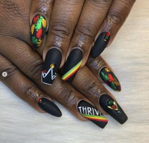 50 Striking Black History Month Nail Designs to Celebrate Culture ...