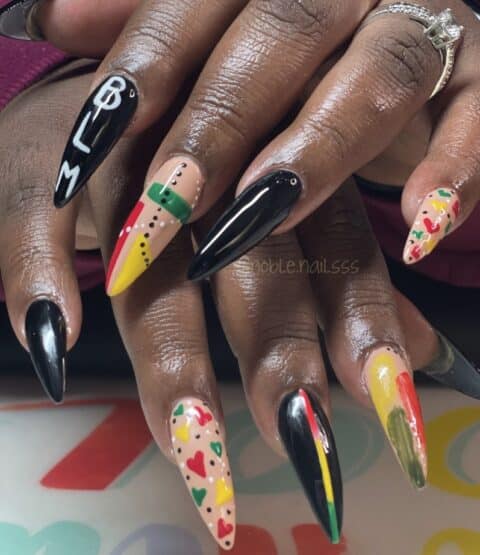 50 Striking Black History Month Nail Designs to Celebrate Culture ...