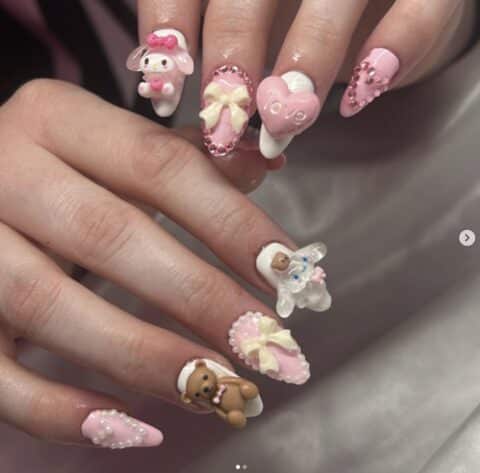 60 Coquette Nail Designs to Embrace Your Playful and Chic Style!